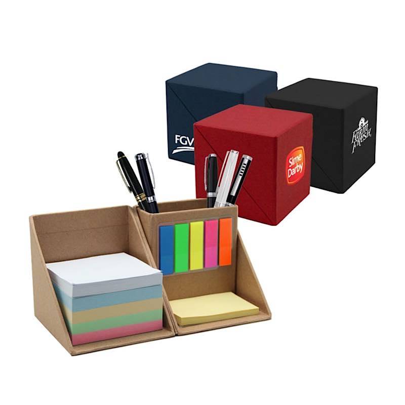 notepad with pen holder